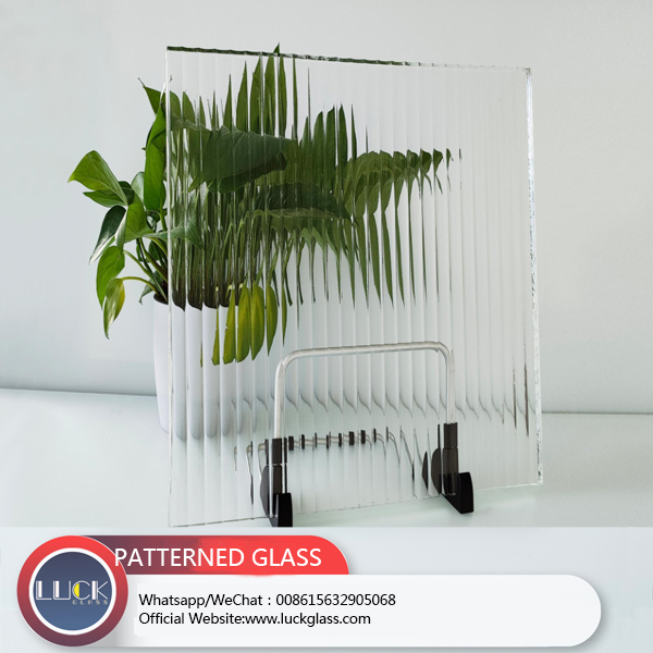 Decorative Transparent Tempered Ribbed Reeded Moru Wave Fluted Glass ...